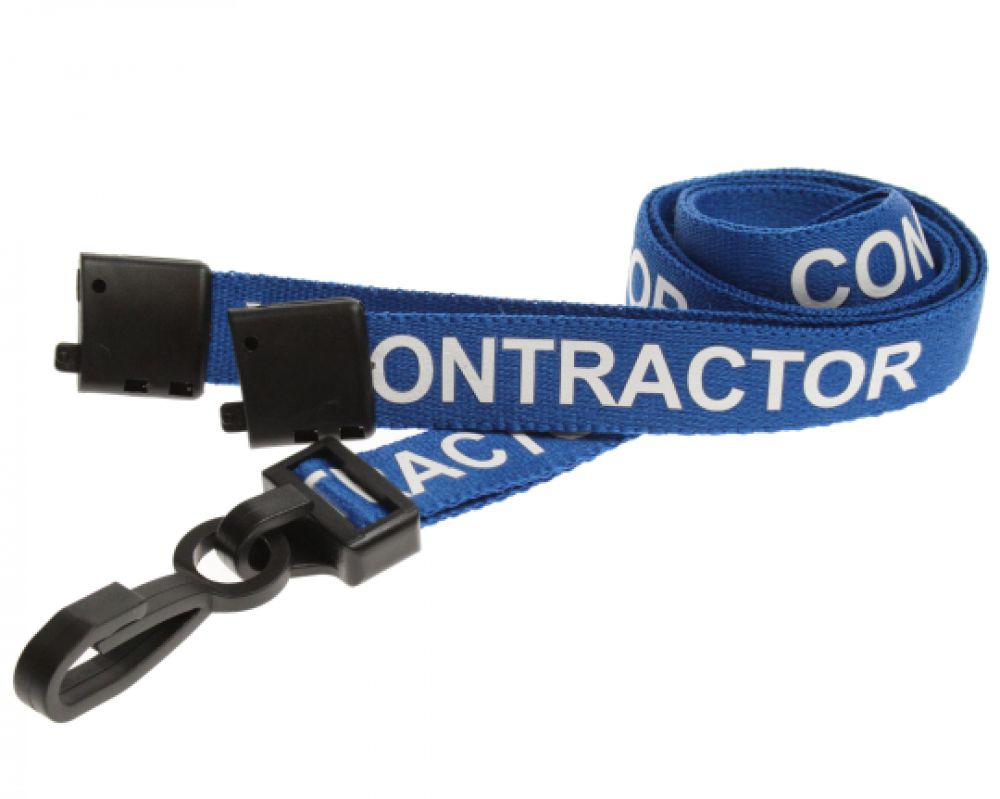 CONTRACTOR Lanyard Plastic Hook - Various Colours - Pack… | Total ID