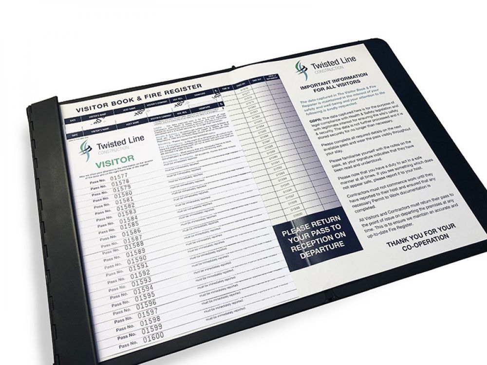 Custom Printed Visitor/Contractor Passes - GDPR Compliant | Total ID