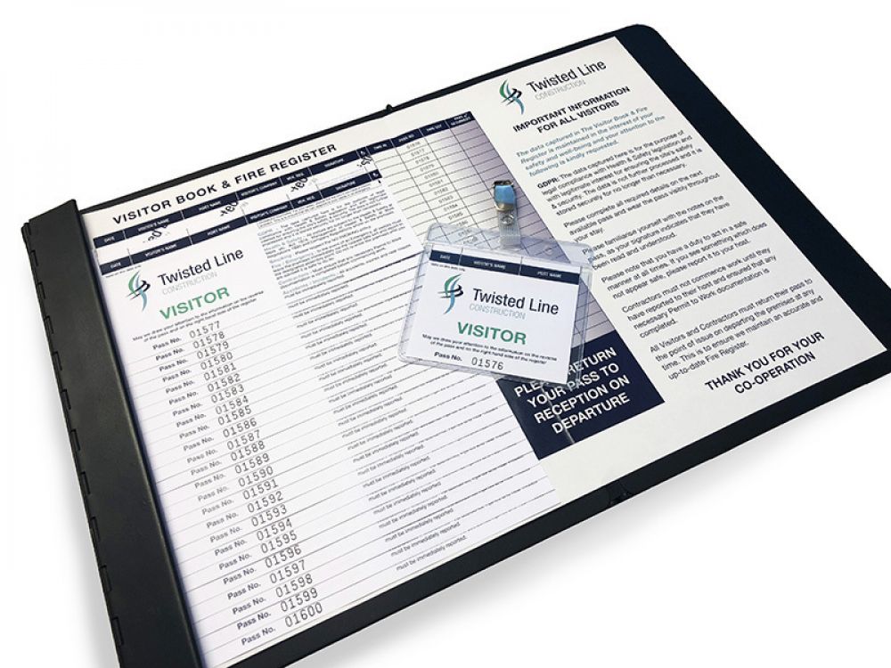 Custom Printed Visitor/Contractor Passes - GDPR Compliant | Total ID