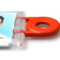 Clear Enclosed Rigid Card Holder - Lockable - Landscape -… | Total ID