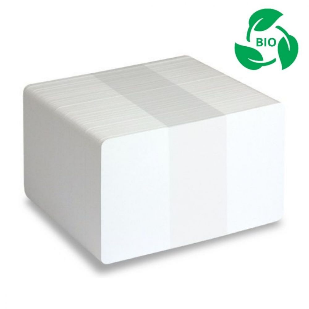 Blank White Biodegradable Plastic Cards BIOpvc® - Pack of… | Total ID