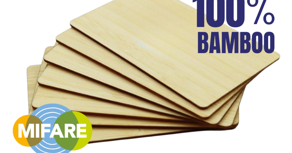 Total-Eco Wooden Bamboo MIFARE 1K Cards | Total ID
