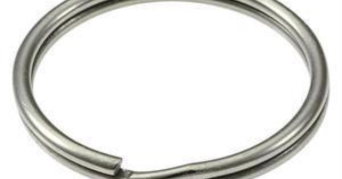 Split Metal Key Ring - 1" Diameter - Pack of 100 | Total ID