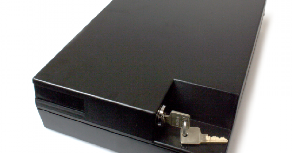 Lockable Card Box - Black - 500 Spaces | Total ID