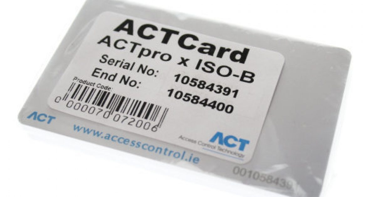 ACT Pro X Iso Proximity B RFID Cards - Pack of 10 | Total ID