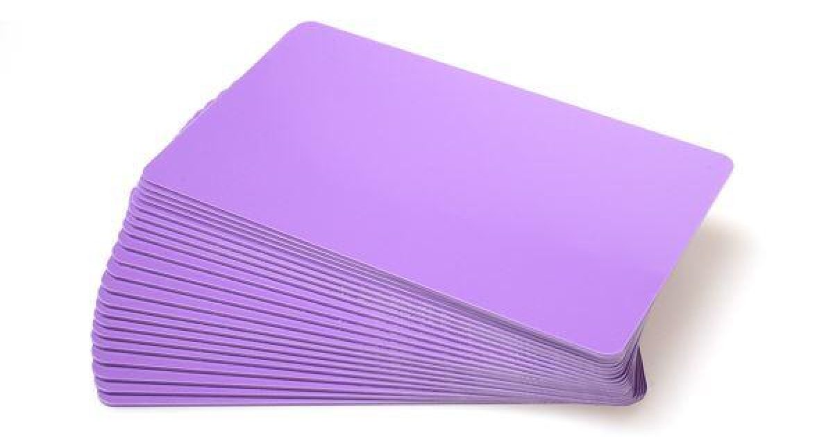Blank Coloured Plastic Cards - Gloss - 760 Micron with… | Total ID