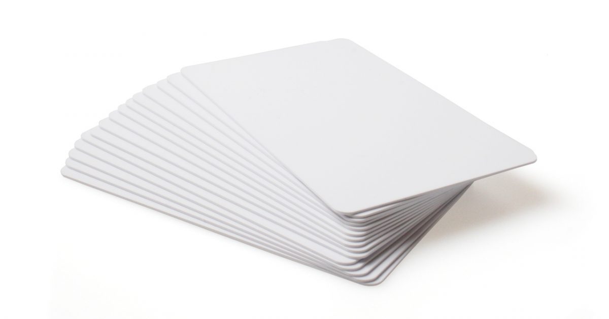 Blank White Matte Plastic Cards - Pack of 100 | Total ID
