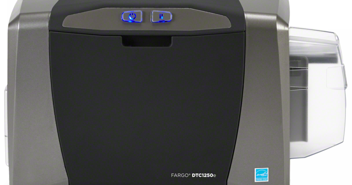 Fargo DTC1250e Single Sided Plastic Card Printer | Total ID