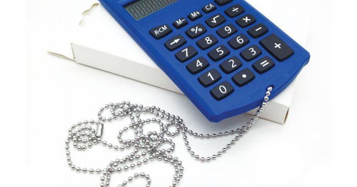 Detectable Pocket Calculator- Blue | Total ID