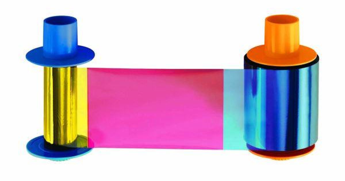 Fargo YMCKO Printer Ribbon 45200 – 500 Prints - DTC4500 | Total ID