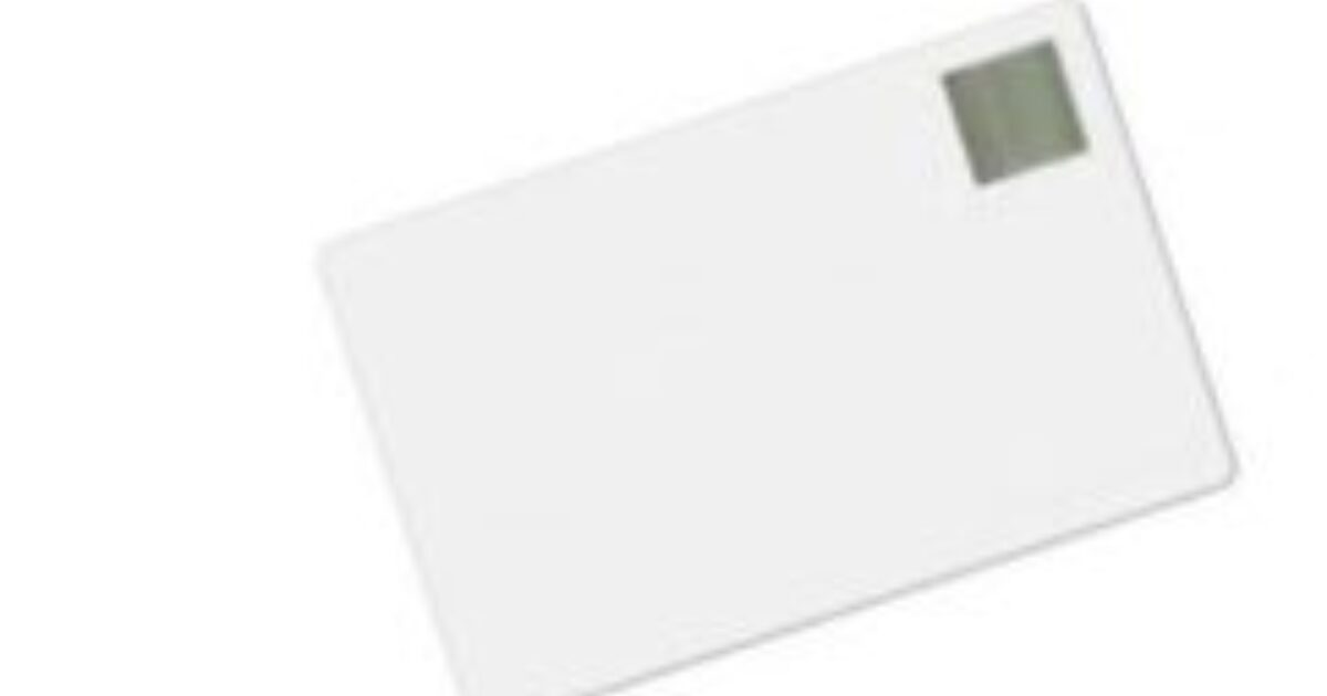 Plain White PVC Cards With Silver Holopatch (Pack of 100) | Total ID