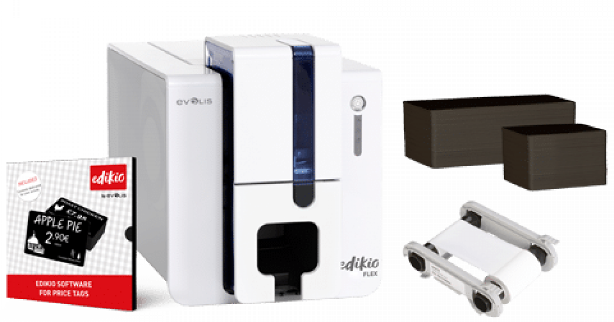 Edikio Flex Price Tag Printer Bundle | Total ID