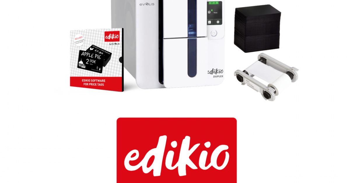 Edikio Duplex Price Tag Printer Bundle | Total ID