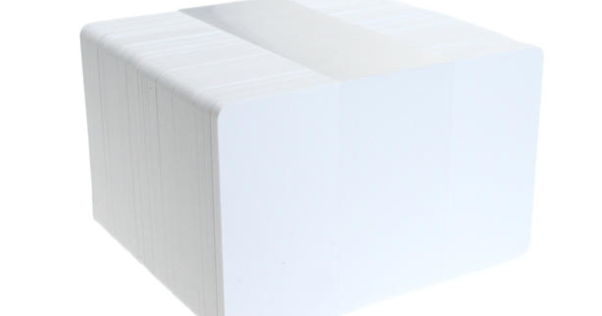 Total-Eco Blank White Biodegradable Plastic Cards BIOpvc®… | Total ID