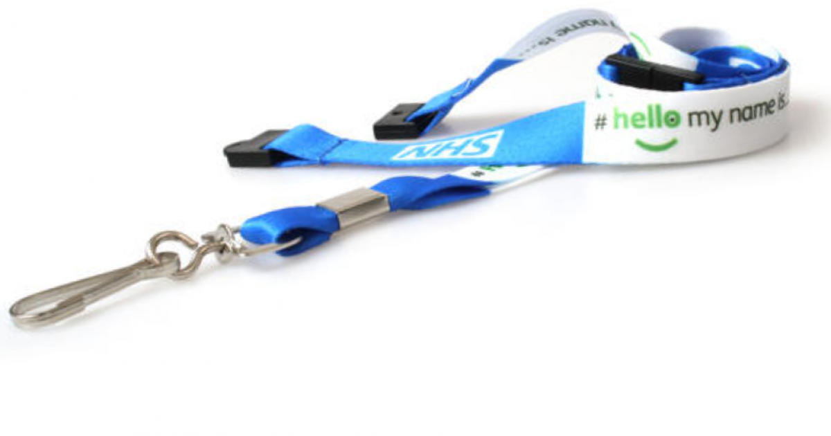 Hello My Name Is... Printed 15mm NHS Lanyards - Pack of 5 | Total ID
