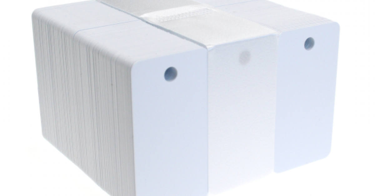 Blank White 3 Part Snap-Off Key Tag Plastic Cards - Pack… | Total ID